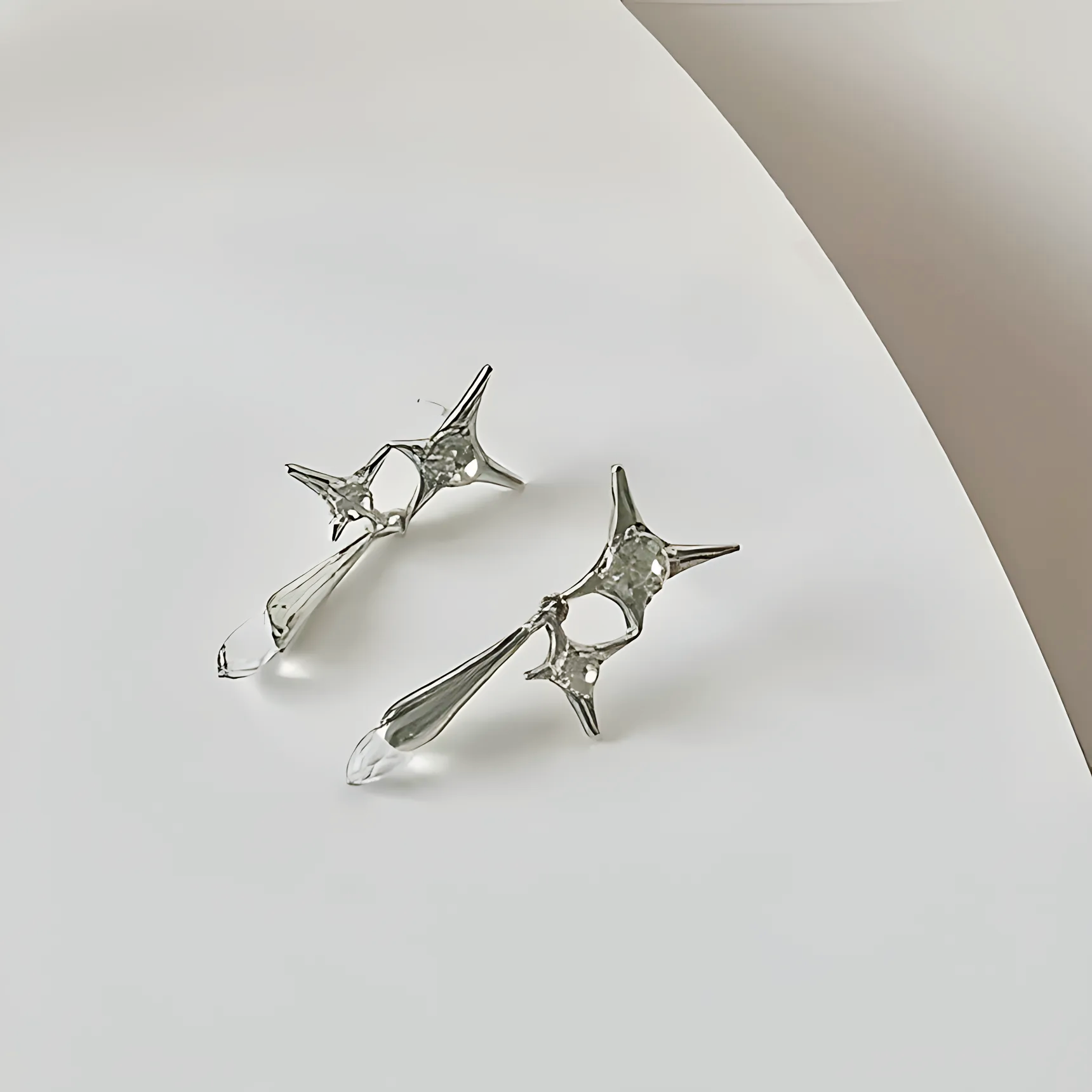 Needle Star Cross Earrings – GlimmaStyle